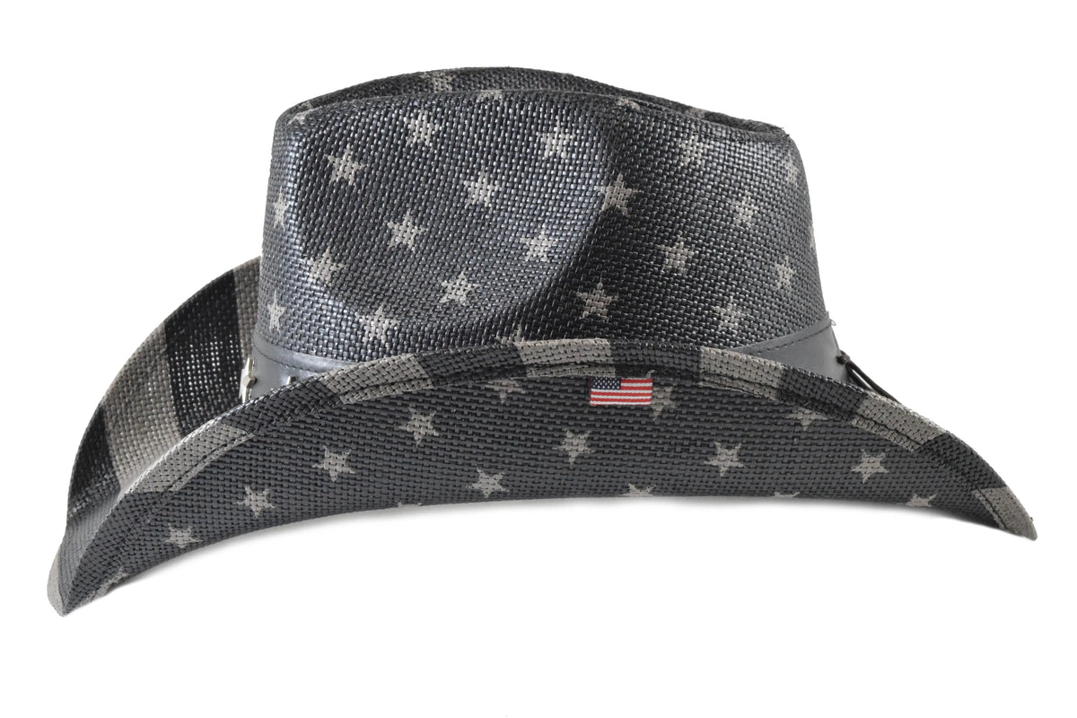 Subdued American Flag Western Hat (Stars) – Florida Hat Company
