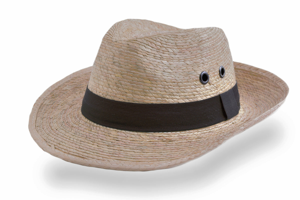 Palm Leaf Fedora Flip Brim – Lightweight Straw Sun Fedora | Florida Ha ...